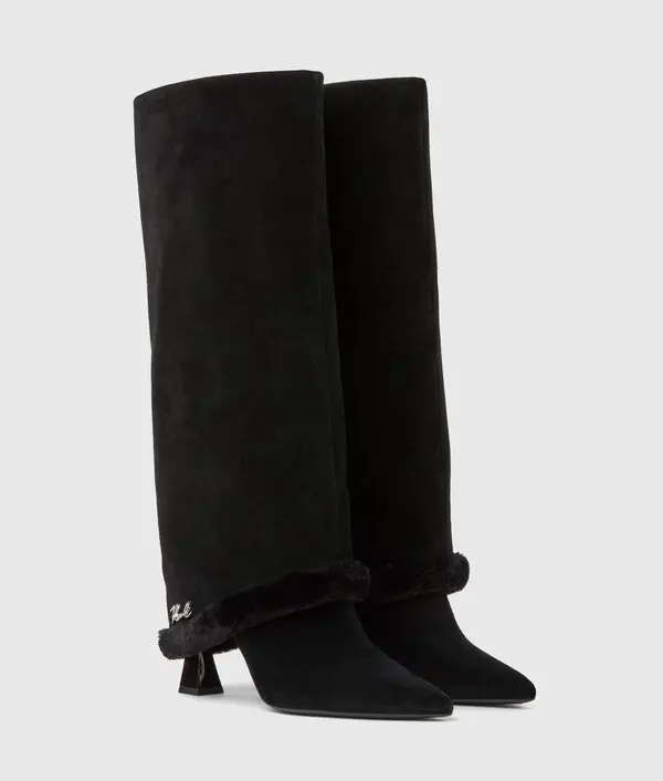 Karl Lagerfeld Debutante High Fold-down Boots