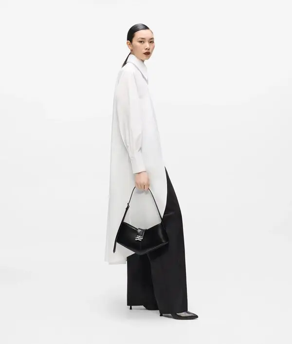 Karl Lagerfeld Kl Studio Satin Barrel-leg Pants