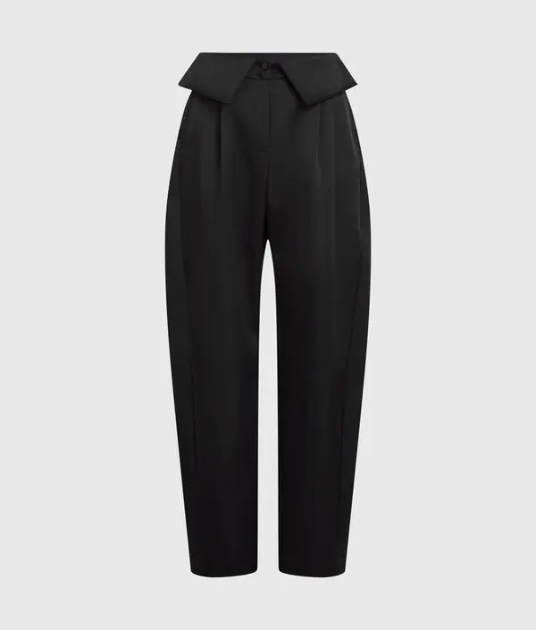 Karl Lagerfeld Kl Studio Satin Barrel-leg Pants