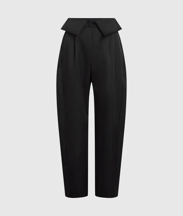 Karl Lagerfeld Kl Studio Satin Barrel-leg Pants