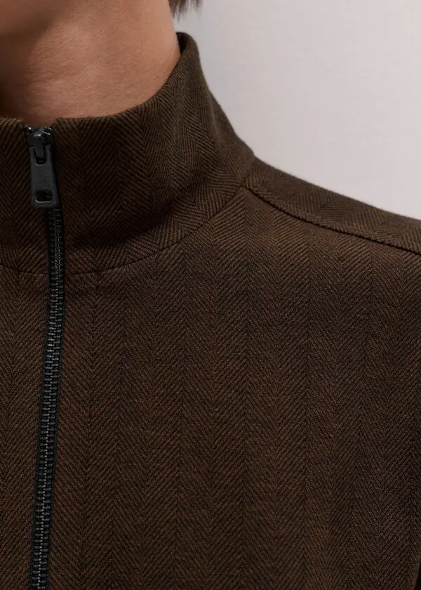 ME+EM Relaxed Zip Through Top