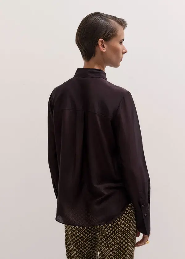 ME+EM Silk Cotton Cloud Layering Shirt + Tie