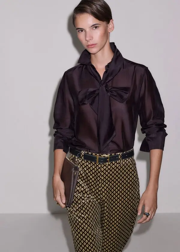 ME+EM Silk Cotton Cloud Layering Shirt + Tie