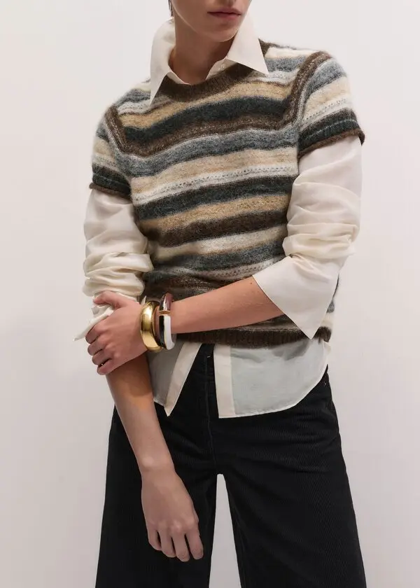 ME+EM Silk Cotton Cloud Layering Shirt With Neck Tie Detail