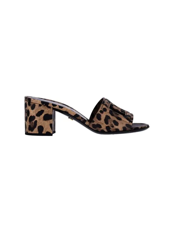 Dolce & Gabbana Logo Slides Sandals - Multi