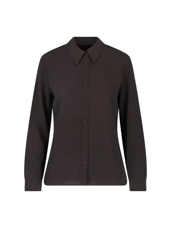 NILI LOTAN Silk Shirt "gaia - Brown