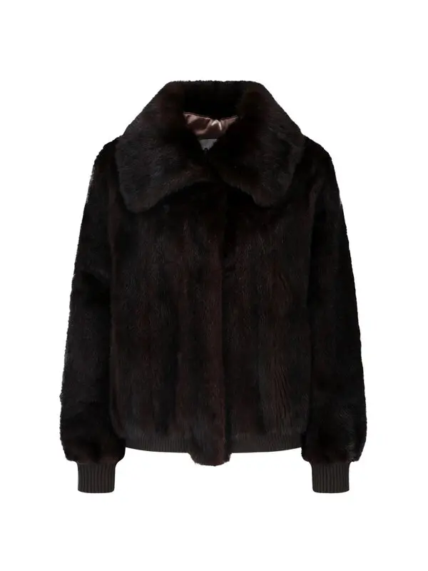 IACOPA Clea" Mink Fur Jacket - Brown