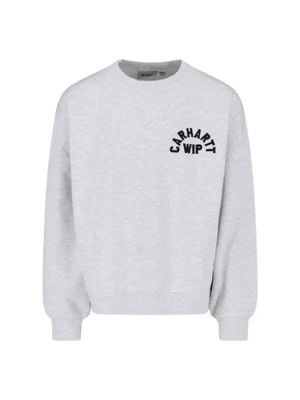 Carhartt Work In Progress Sweatshirt "arch Script - Gray