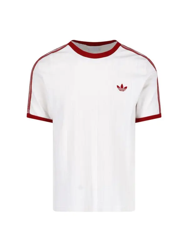Adidas T-shirt "drop Needle 3-stripes - White
