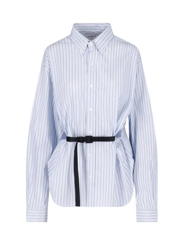 Vaquera Belt Shirt - Light Blue