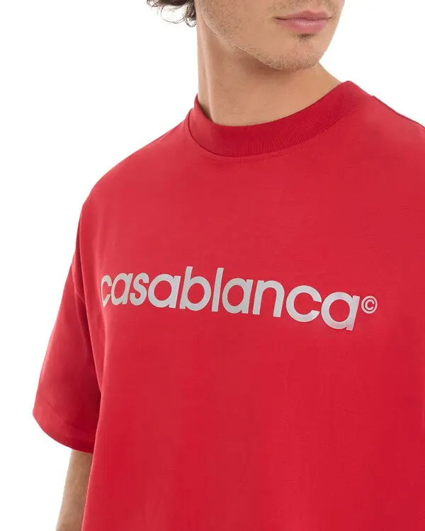 Casablanca Reflective Logo Oversized Tee