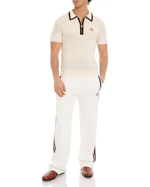 Casablanca Waffle Stitch Polo Shirt