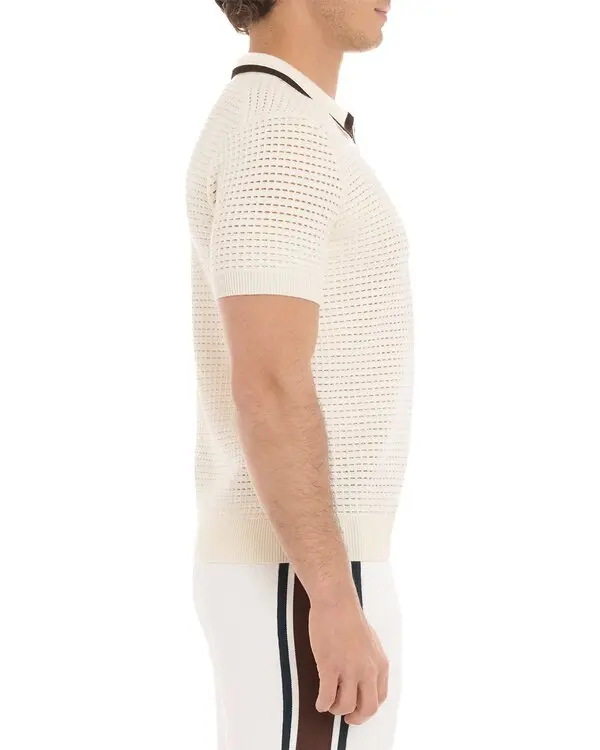 Casablanca Waffle Stitch Polo Shirt