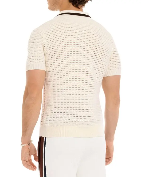 Casablanca Waffle Stitch Polo Shirt
