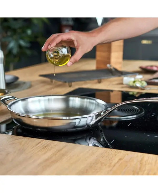 DEMEYERE Atlantis 7 Proline Stainless Steel Fry Pan With Helper Handle, 11