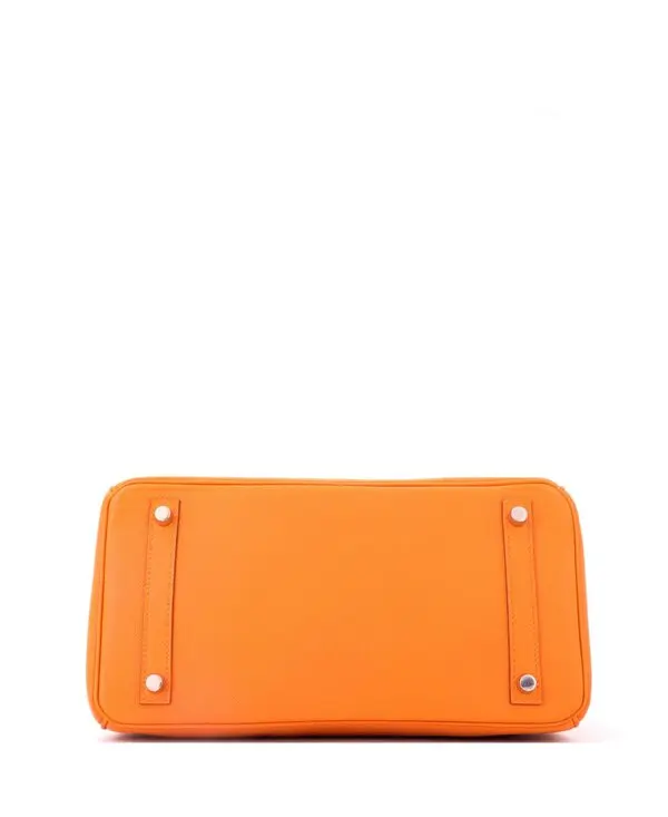 Hermès Birkin 30 Handbag Orange Epsom With Palladium Hardware