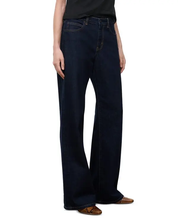 Staud Gus Mid Rise Relaxed Fit Jeans