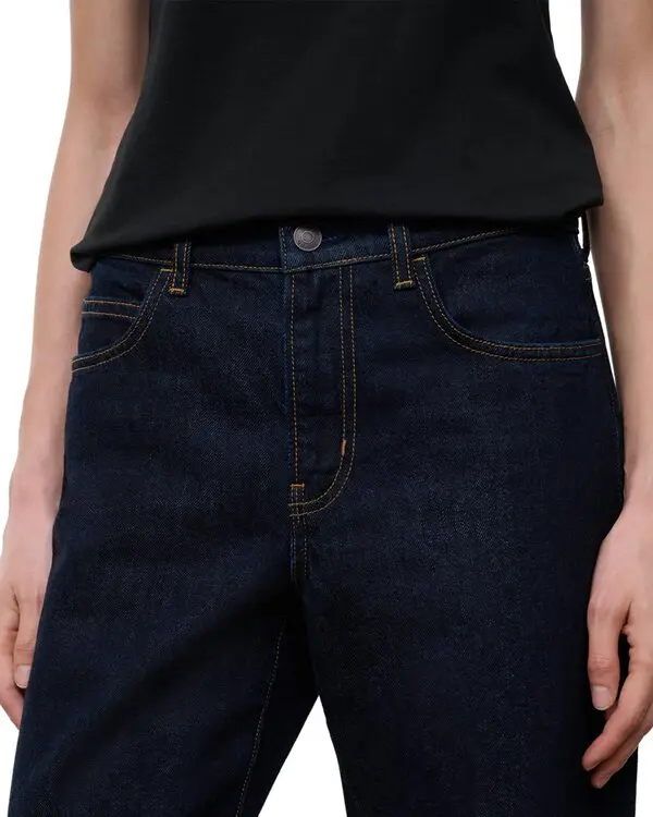 Staud Gus Mid Rise Relaxed Fit Jeans