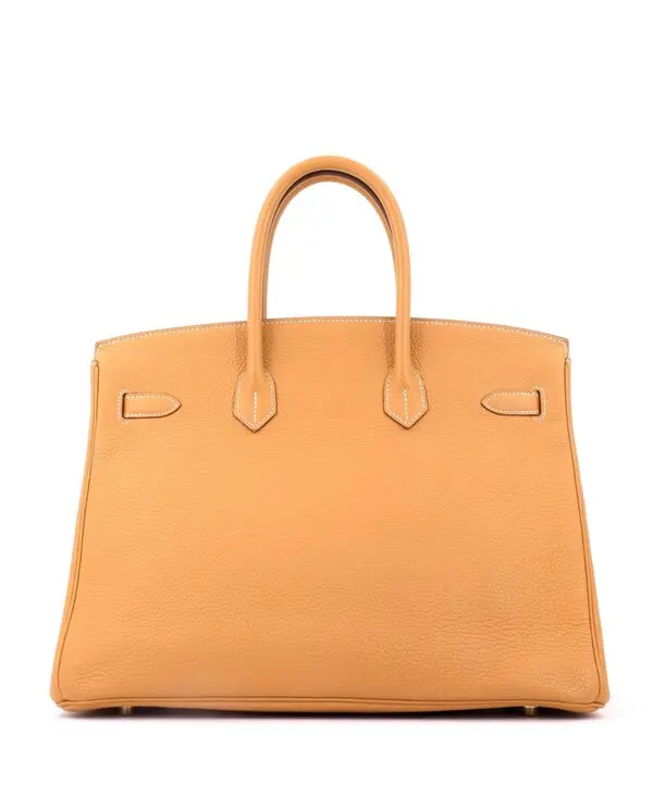 Hermès Birkin 35 Togo Leather Gold Tone Hardware Satchel