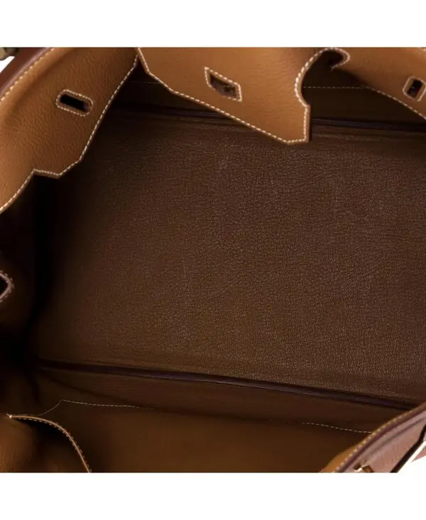 Hermès Birkin 35 Togo Leather Tone Hardware Satchel