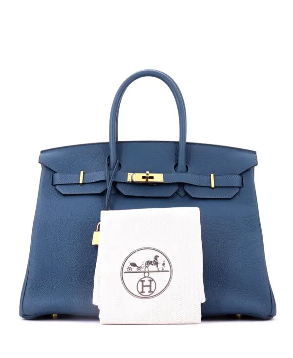 Hermès Birkin 35 Togo Leather Gold Hardware Satchel