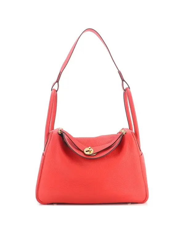 Hermès 30 Lindy Bag Clemence - Red