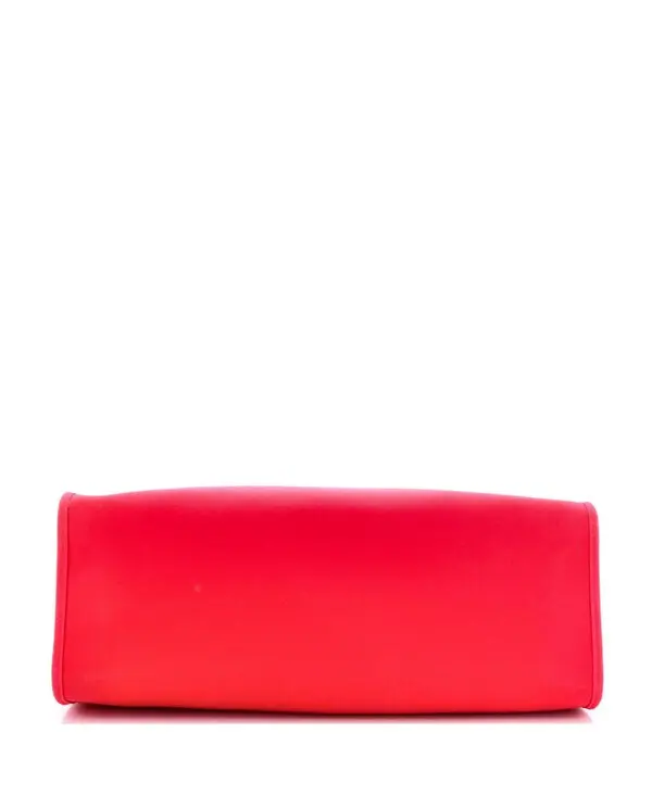 Hermès 39 Herbag Zip Leather And Toile - Pink