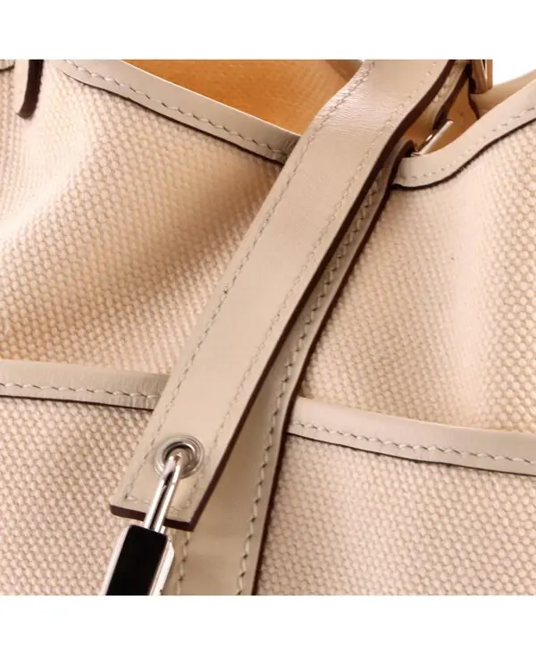 Hermès Pm Cargo Picotin Lock Bag Canvas And Swift