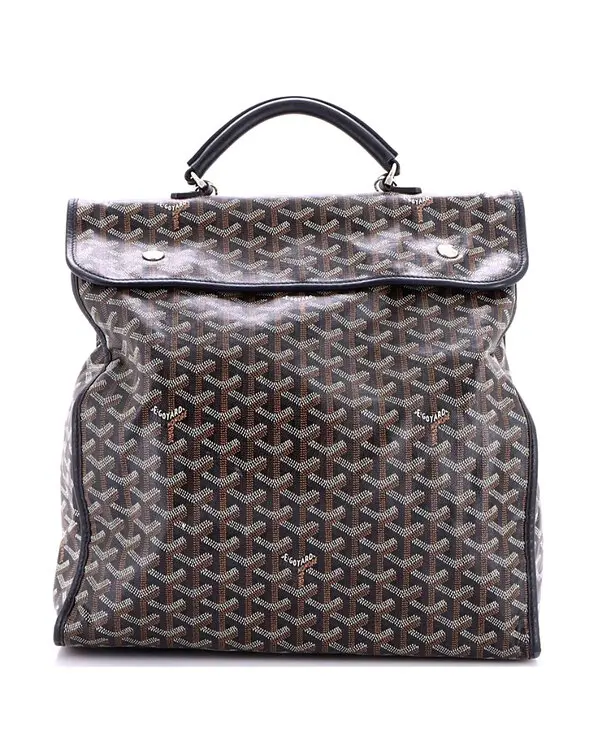 Goyard Saint Leger Briefcase Backpack Coated Canvas - Black