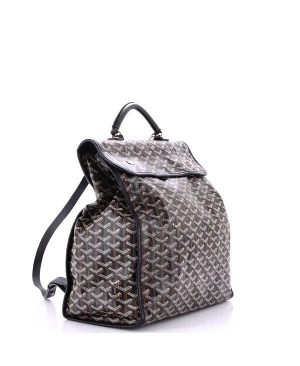 Goyard Saint Leger Briefcase Backpack Coated Canvas