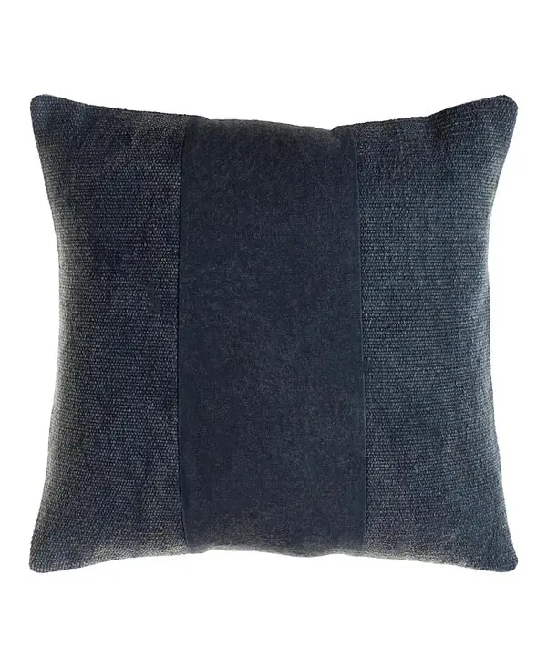 Livabliss Washed Stripe Decorative Pillow, 18l X 18w - Navy