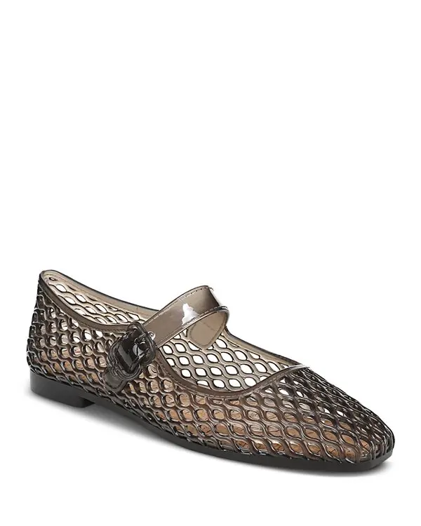 Sam Edelman Michaela Square Toe Jelly Flats - Jet Black