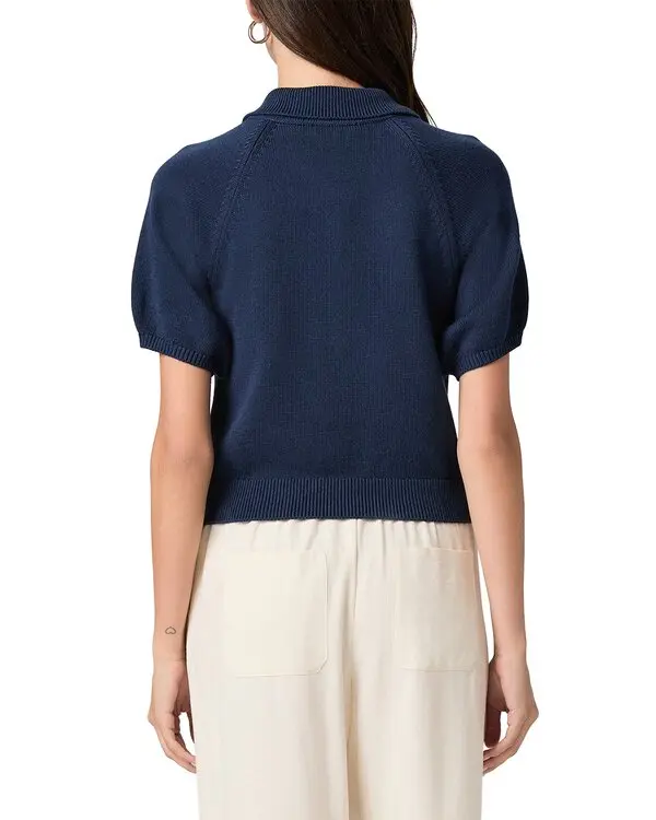 Paige Birch Polo Sweater - Navy