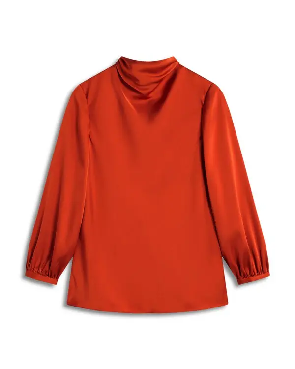HOBBS LONDON Lulworth High Cowl Neck Satin Blouse