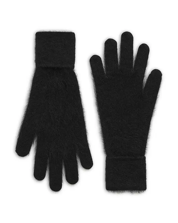 TOTEME Brushed Cashmere Gloves - Black