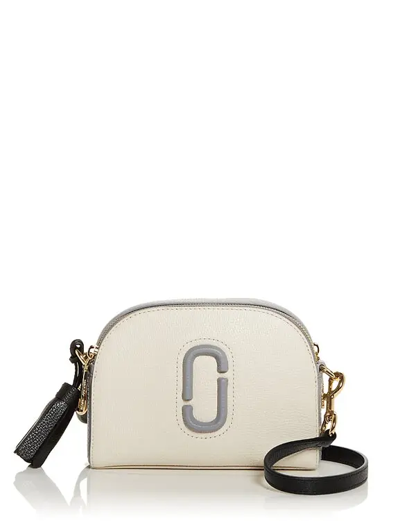Marc Jacobs Shutter Leather Crossbody - Ivory Multi/gold
