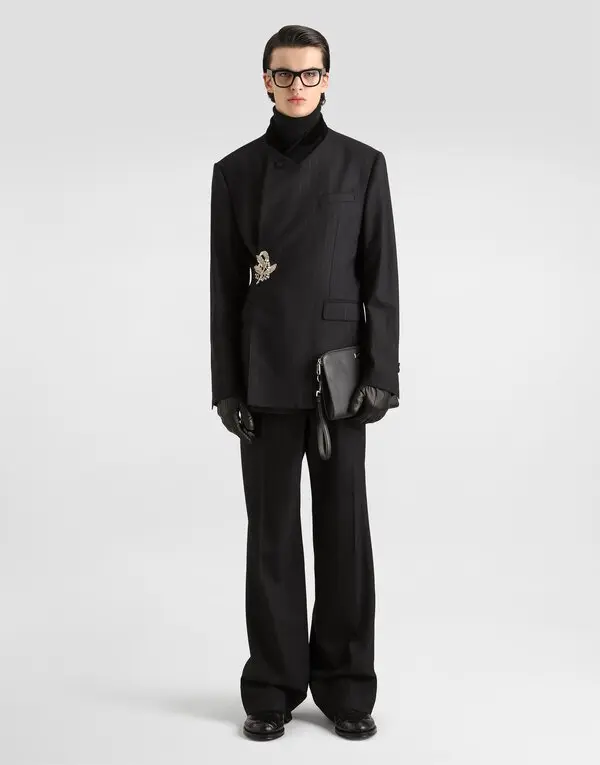 Dolce & Gabbana Pinstripe Wool Trousers