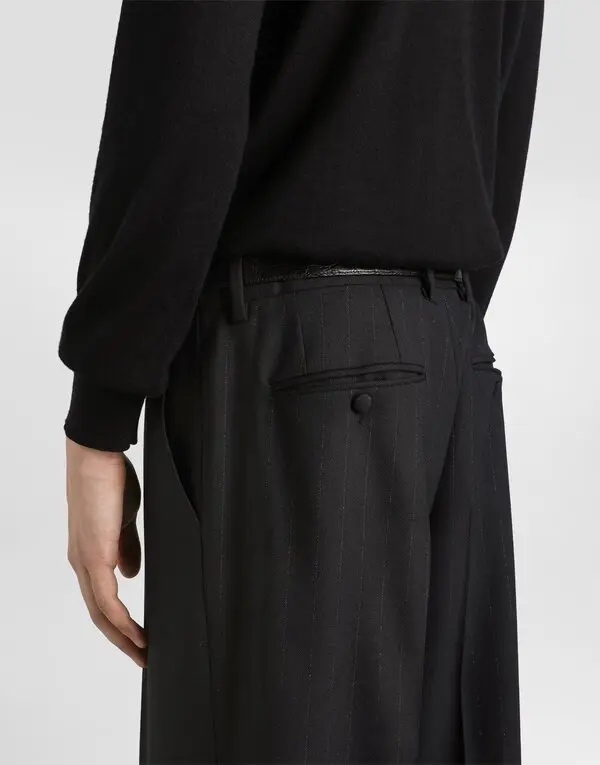 Dolce & Gabbana Pinstripe Wool Trousers