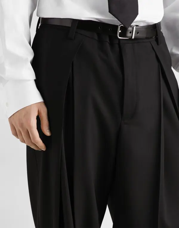 Dolce & Gabbana Virgin Wool Gabardine Trousers