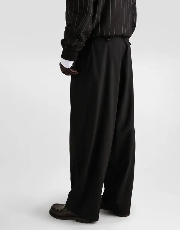 Dolce & Gabbana Virgin Wool Gabardine Trousers