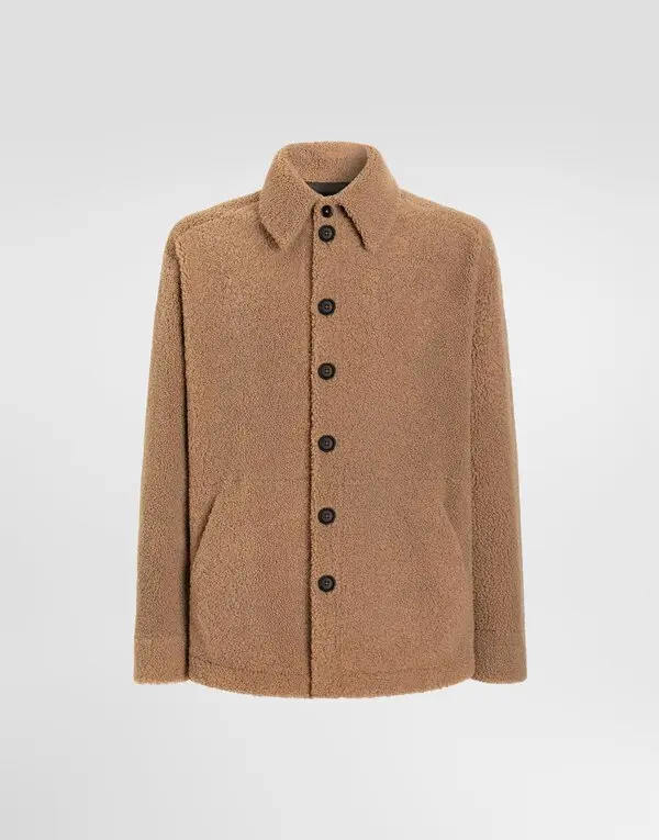 Dolce & Gabbana Nappa Shearling Jacket - Brown