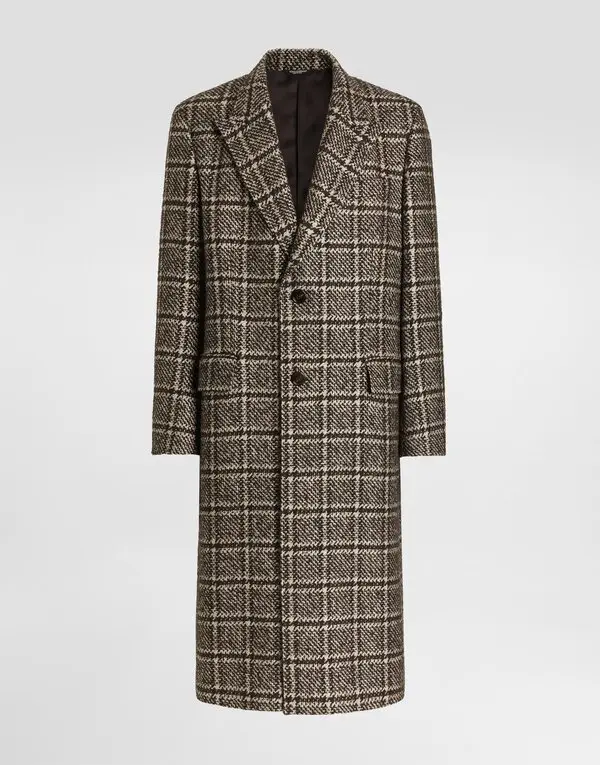Dolce & Gabbana Single-breasted Checked Coat - Multicolor