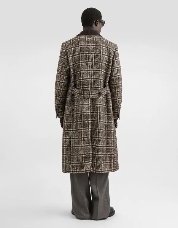 Dolce & Gabbana Single-breasted Checked Coat