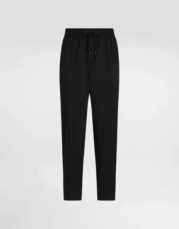 Dolce & Gabbana Nylon Jogging Trousers - Black