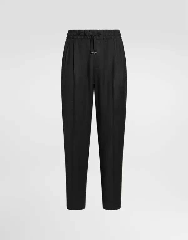 Dolce & Gabbana Flannel Jogging Trousers - Grey