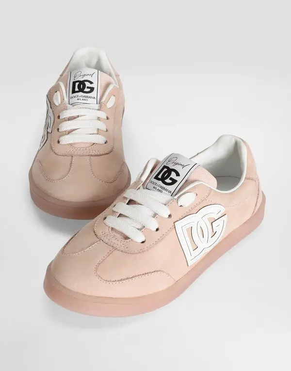 Dolce & Gabbana Nubuck And Mesh Sneakers