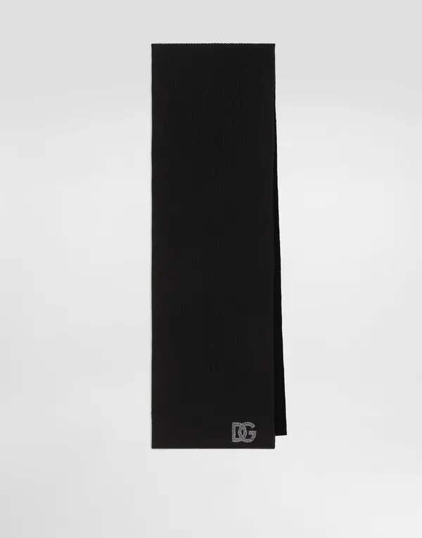 Dolce & Gabbana Virgin Wool Scarf With Logo