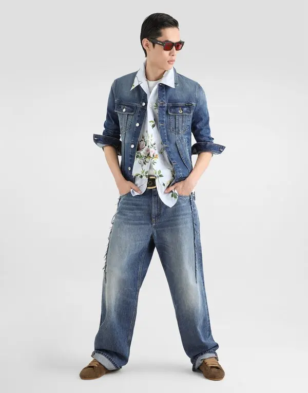 Dolce & Gabbana Rose-print Poplin Hawaii Shirt