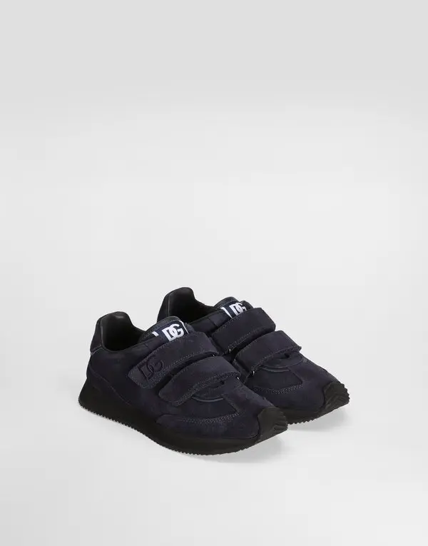 Dolce & Gabbana Dg Cushion Sneakers In Split Leather
