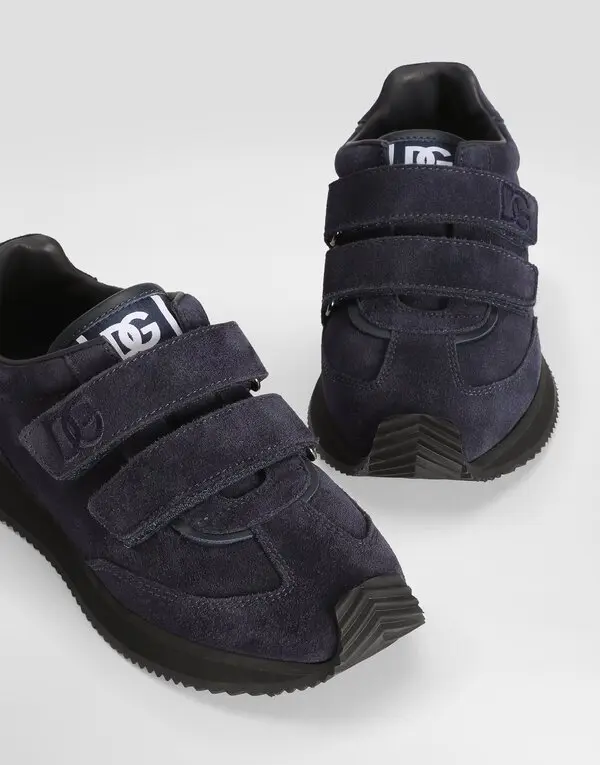 Dolce & Gabbana Dg Cushion Sneakers In Split Leather